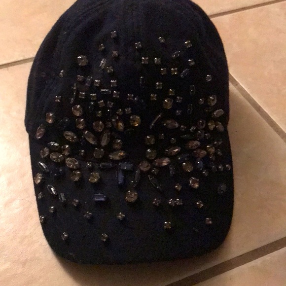 August Hats | Accessories | August Bejeweled Baseball Cap | Poshmark